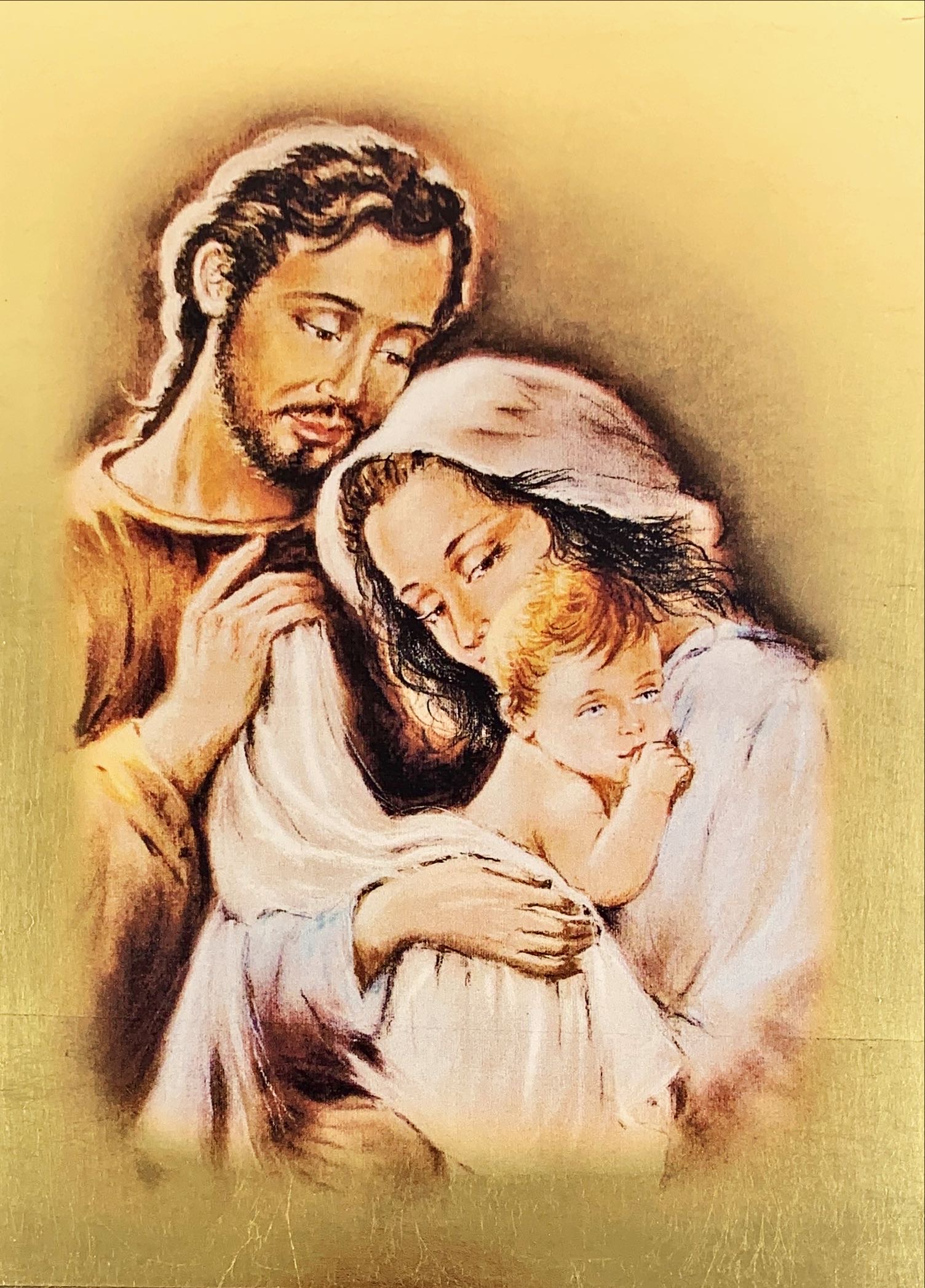 Święta Rodzina - obraz w kolorze złotym | wydawnictwowam.pl